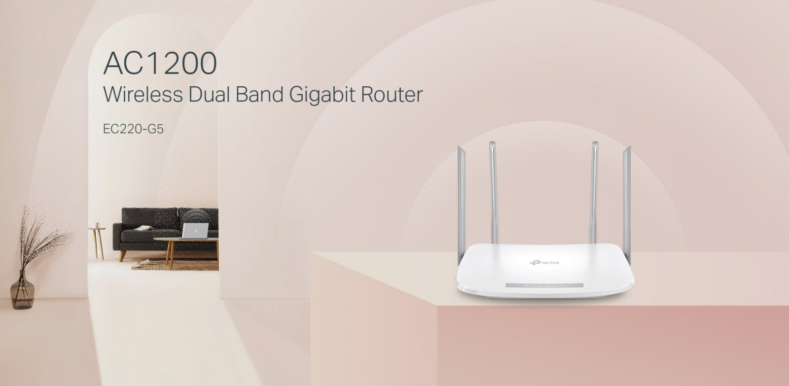 Рутер TP-Link EC220-G5 1200Mbps 2.4GHz - ниска цена от JAR Computers